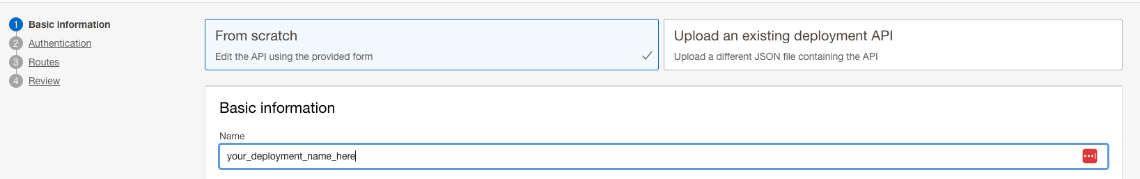 Maintenance Page – The OCI Tool